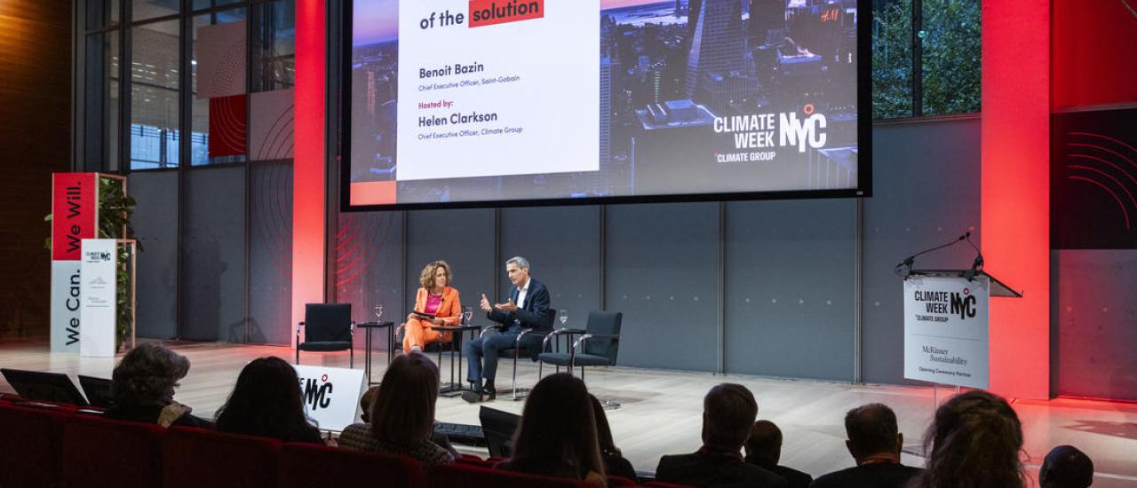 Saint-Gobain is Opening Ceremony Partner for the Climate Week NYC 2024 ...